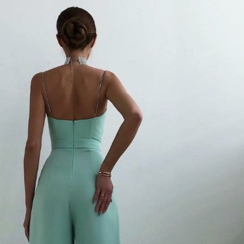 Combinaison verte élégante pour femme • ma-combi