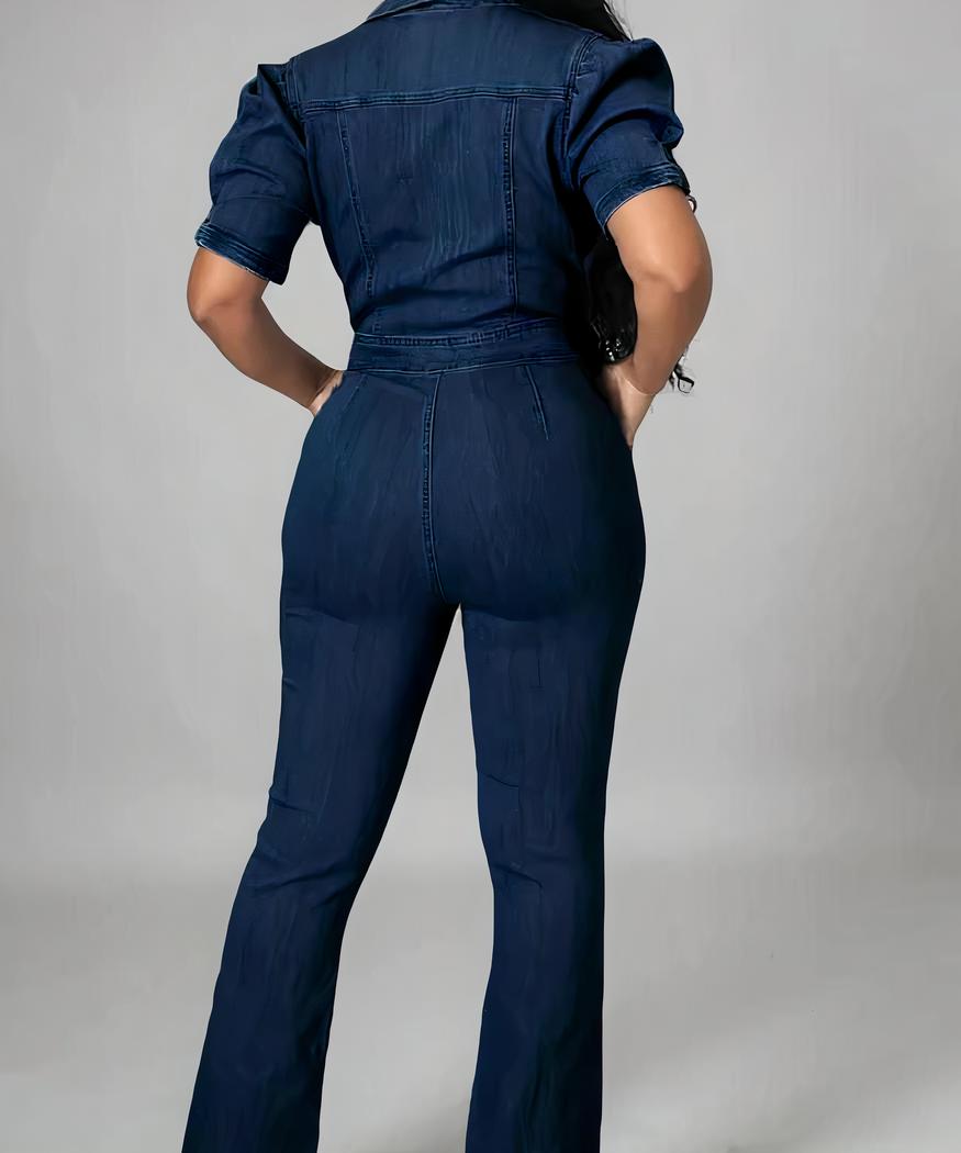 Combinaison en jean moulante pour femme • Ma Combi